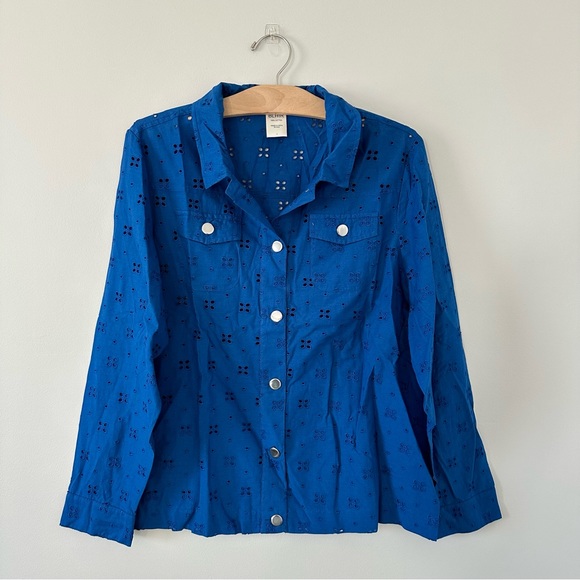 Blair | Tops | Blair Eyelet Button Down Long Sleeve Blouse | Poshmark